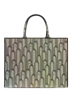 Furla Patterned Tote Bag With Top Handles - Neutrals