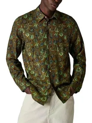 PAUL SMITH Lyocell 'lucky Charm' Print Shirt