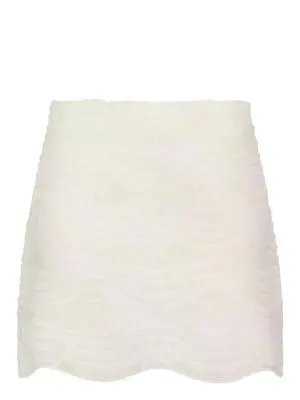 KRISTINA TI Patterned Mini Skirt - Neutrals