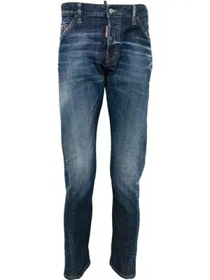 Dsquared2 DSQUARED2 Logo-patch Belt-loop Jeans Blue