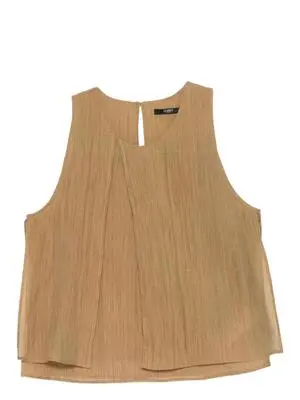 Seventy Textured Sleeveless Top - Neutrals