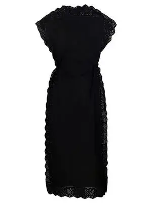 BY MALENE BIRGER Lace Trim Dress - Black