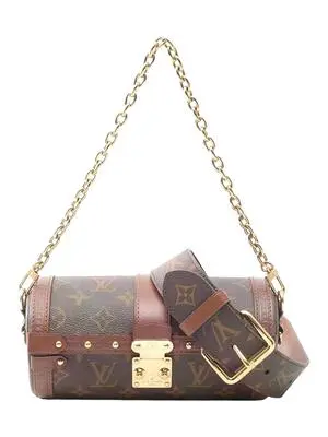 LOUIS VUITTON Louis Vuitton 2010-2026 Monogram Papillon Trunk Satchel Brown