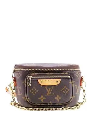 LOUIS VUITTON Bum Bag Monogram Canvas Mini Belt Bag - Brown