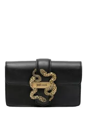 Just Cavalli Logo-detail Clutch - Black