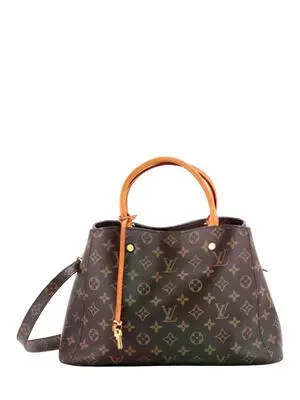 LOUIS VUITTON Montaigne Handbag Monogram Canvas Mm Tote Bag - Brown