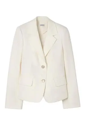 Burberry Tailored Cotton Jacket - Seashell White