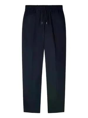 Sandro Elasticated Straight-leg Trousers - Blue