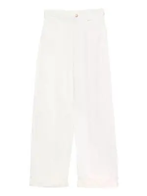 Emporio Armani Turned-up Hem Jeans - Neutrals