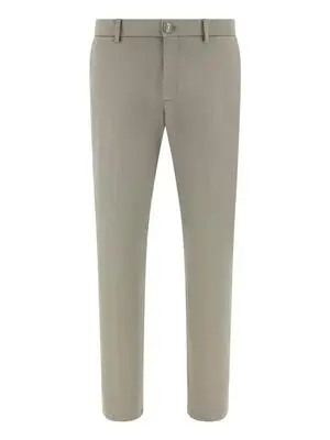 Boggi Milano Straight Trousers Green