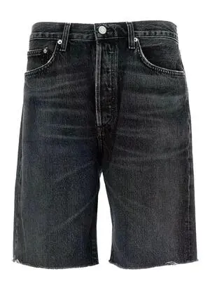 AGOLDE Anson Buttoned Shorts - Black