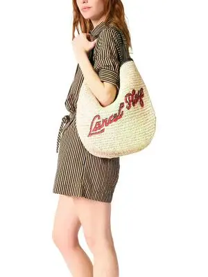 LANCEL Logo-detail Shoulder Bag - Neutrals