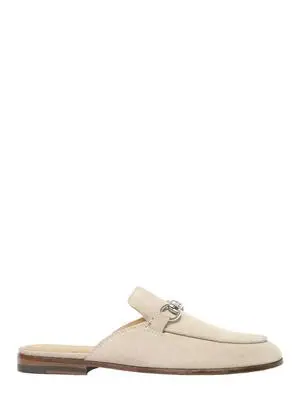 SCAROSSO Serena Horsebit Mules - Neutrals
