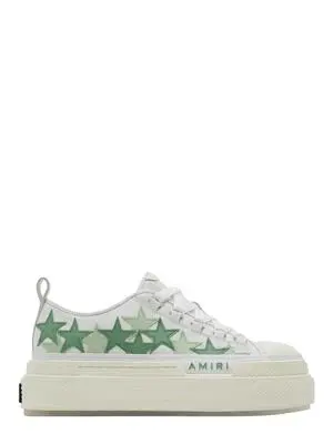 Amiri Platform Stars Court Low Sneakers White/green