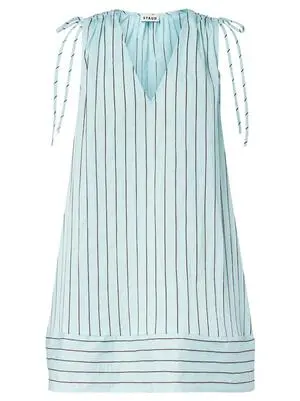 Staud Elena Cotton-blend Minidress - Multicoloured