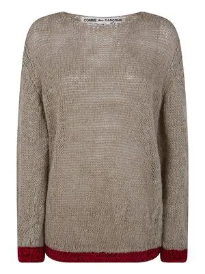 COMME DES GARÇONS Round Neck Long Sleeve T-Shirt