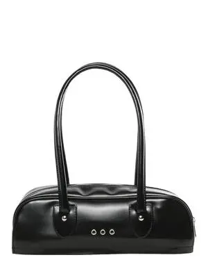 Comme Des Garçons Small Leather Shoulder Bag - Black