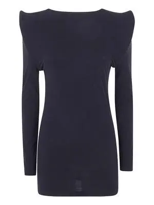 JUNYA WATANABE COMME DES GARCONS Long Sleeve Boat Neck Sweater - Black