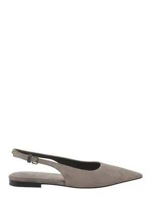 BRUNELLO CUCINELLI Brunello Cucinelli Suede Slingback Flats