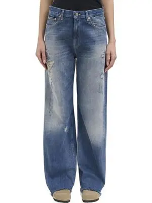 DONDUP Dondup Wide Leg Jeans Blue