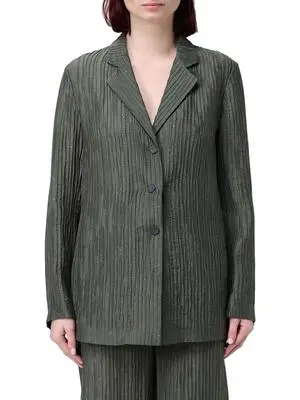 Emporio Armani Pleated Textured Jacket - Green