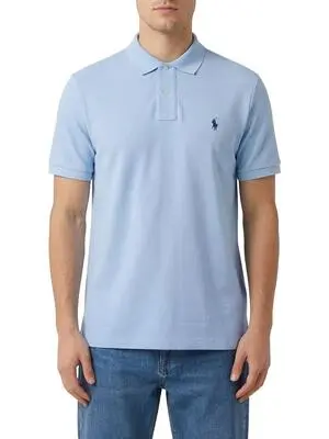 Polo Ralph Lauren Cotton Polo Shirt With Logo - Blue