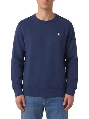 Polo Ralph Lauren Polo Ralph Lauren Cotton Blend Crewneck Sweatshirt With Embroidered Logo Blue