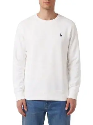 Polo Ralph Lauren Polo Ralph Lauren Cotton Blend Crewneck Sweatshirt With Embroidered Logo White