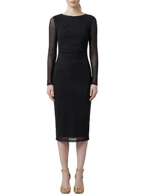 Patrizia Pepe Jersey Midi Dress - Black