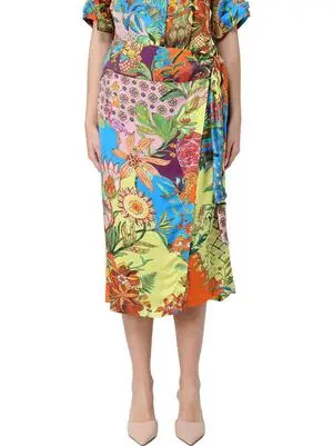 Liu Jo Liu Jo Printed Wrap Skirt Multicolor