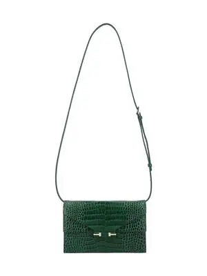 TOM FORD Crocodile Print Leather Mini Bag - Green