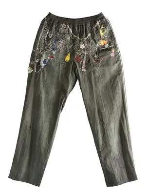 DOUBLET Embroidered Chain Track Pants - Grey