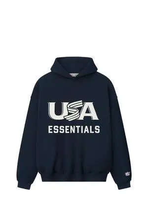 Fear Of God Usa Sport Hoodie - Blue