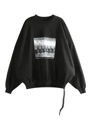 Rick Owens Hun Crewneck T-shirt - Black