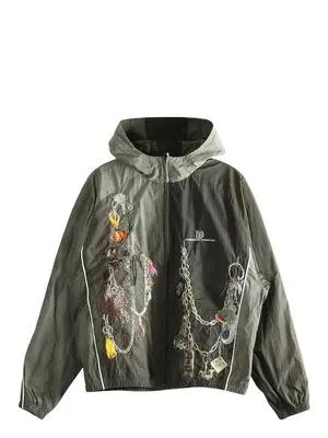 DOUBLET Embroidered Chain Track Jacket - Grey