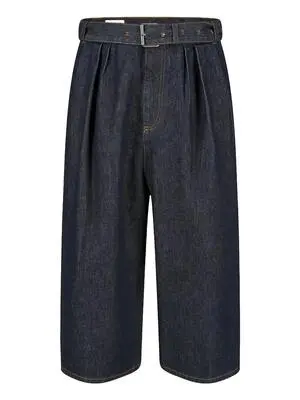 Dries Van Noten Washed Heavyweight Pants Blue