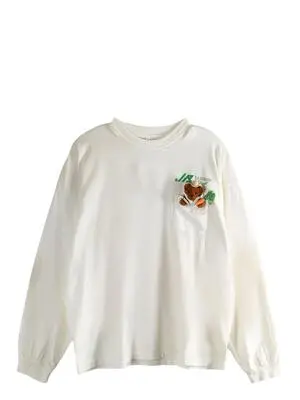 DOUBLET Long-sleeve Bear T-shirt - White
