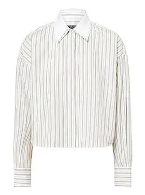 Rag & Bone Marin Stripe Cotton Shirt - Crmst