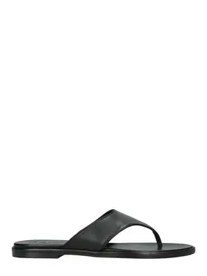 AeydĒ Leather Flip Flops - Black