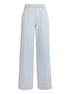 Claudie Pierlot Sailor Wide-leg Jeans - Blue