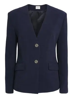 Claudie Pierlot V-neck Tailored Jacket - Blue