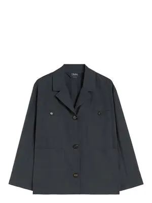 Max Mara Cotton Pocket Shacket - Blue