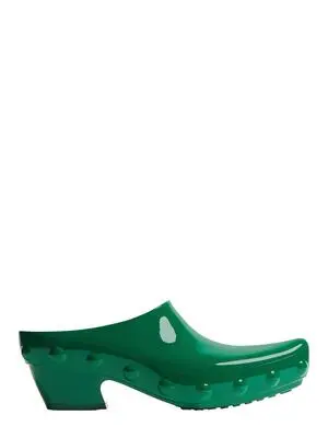 Bottega Veneta Curved-toe Gondola Clog Mules 65 - Green
