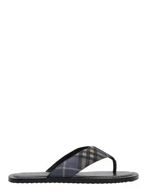 Burberry Pavilion Check Sandals - Blue