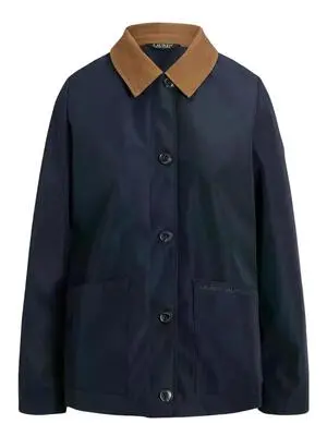 Ralph Lauren Collared Barn Coat Blue