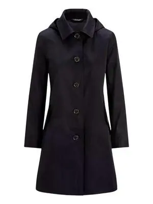 Ralph Lauren Hooded Button-up Coat - Blue