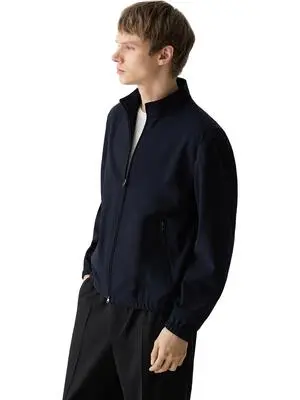 THEORY Straight Zip Jacket In Precision Ponte
