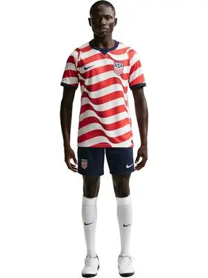 Nike Usmnt 2026 Stadium Home Dri-fit Soccer Replica Shorts - Blue