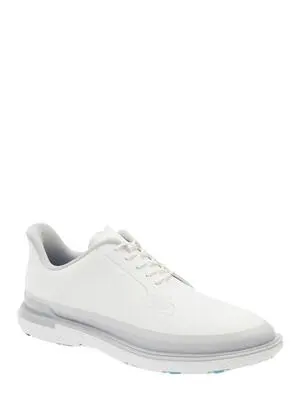 G/fore Gallivanter Tuxedo Stripe Golf Shoe - Snow/nimbus