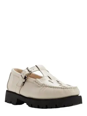 G.H.BASS Fisherman Mary Jane Shoes - Cream